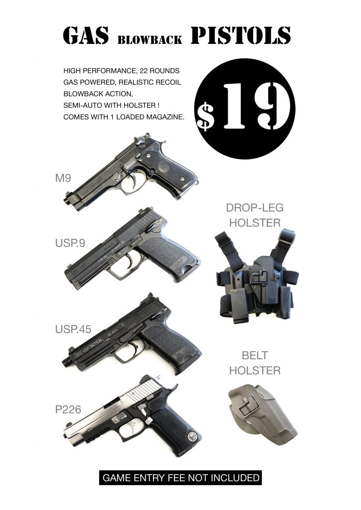 Gun rental page - The Arena