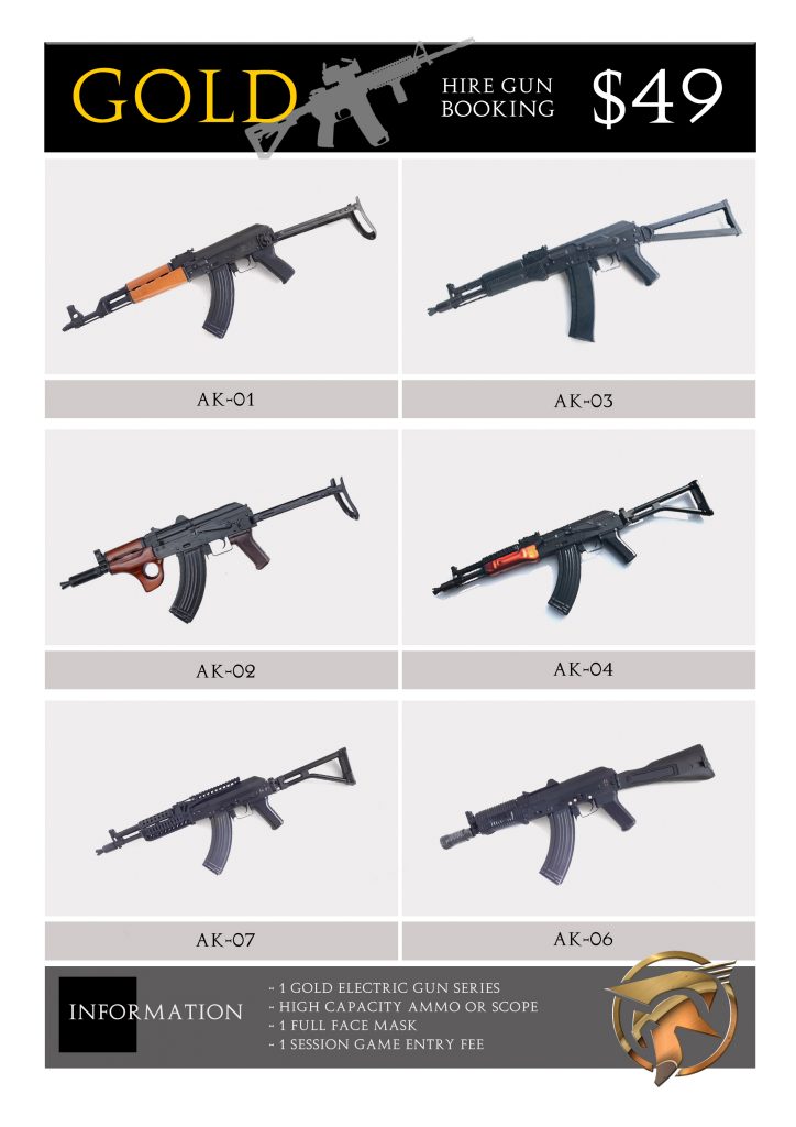 The Arena Airsoft - Gold Hire Packages