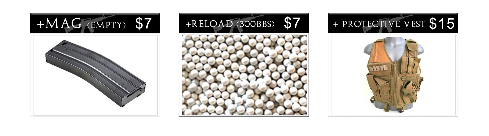 The Arena Airsoft - Gold Hire Packages